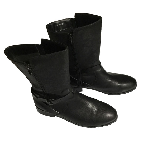 SoftWalk | Shoes | Softwalk Size 2wide Black Double Zip Boots New ...